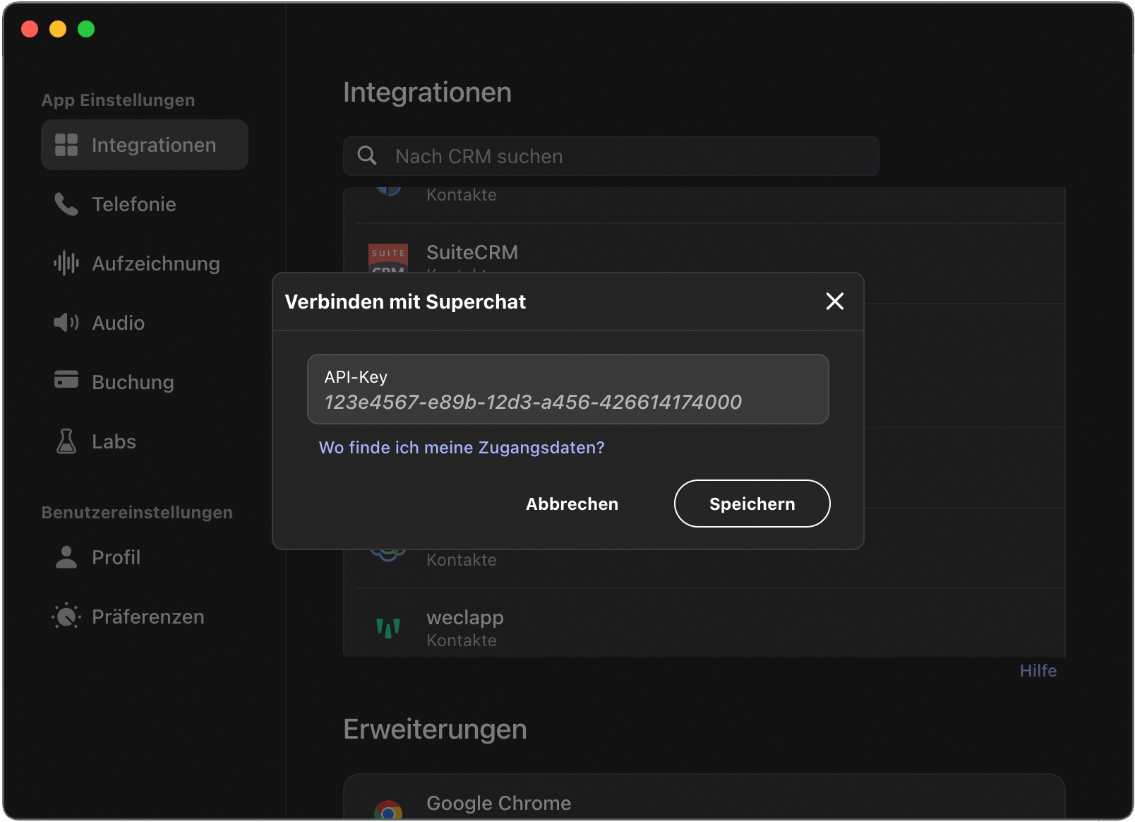 Superchat Integration – sipgate Hilfecenter